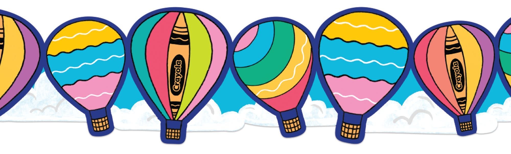 Crayola Colors of Kindness Hot Air Balloons Deco Trim - Educational ...