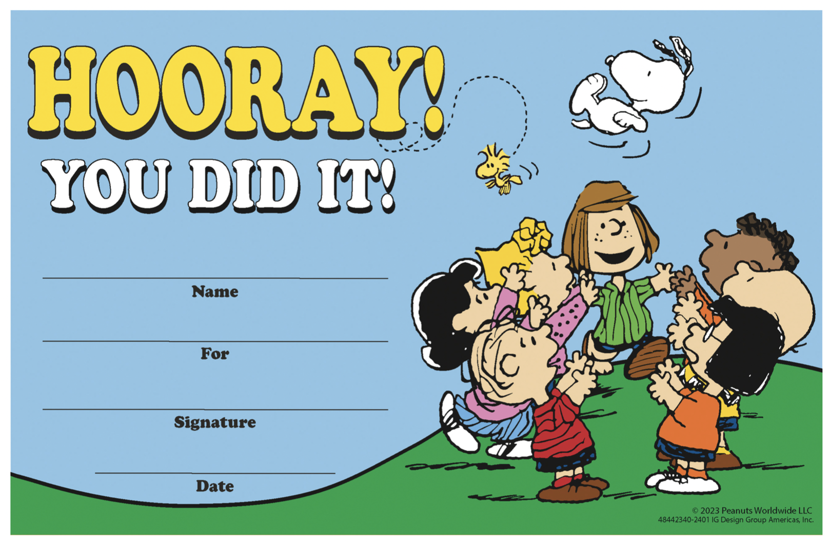 Peanuts Recognition Awards - Educational Outfitters