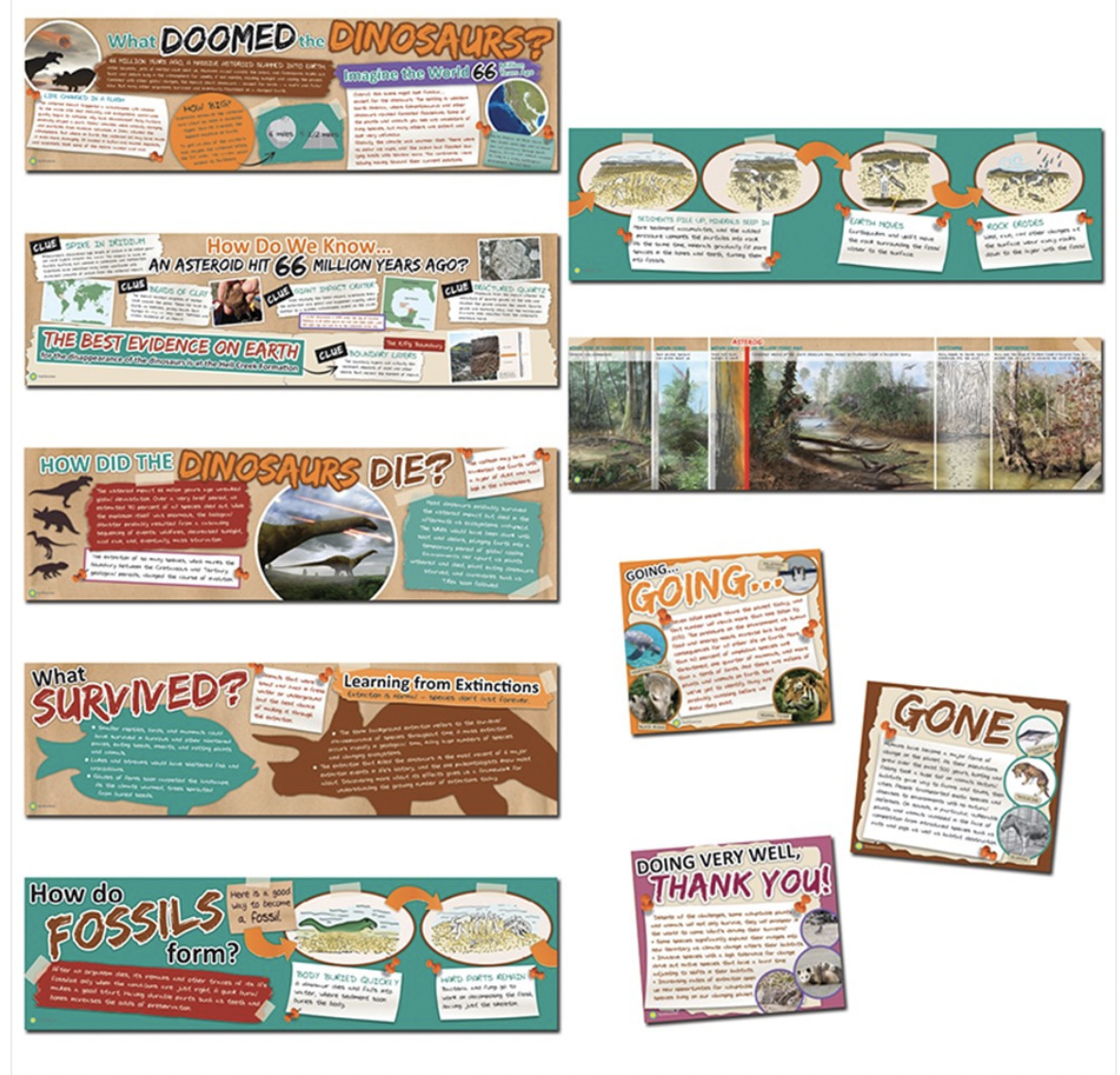 Smithsonian How Dinosaurs Became Extinct Mini Bulletin Board ...