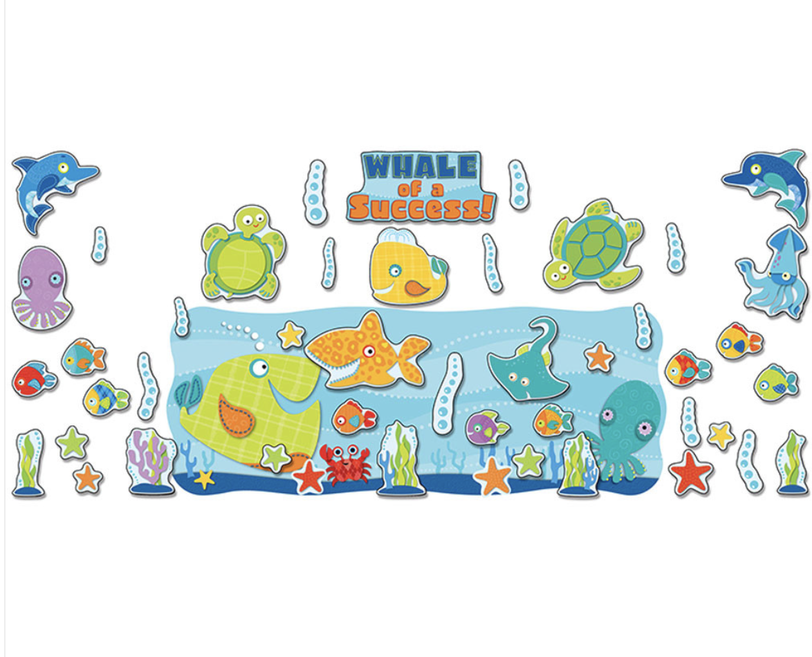 Seaside Splash Bulletin Board Set - Educational Outfitters