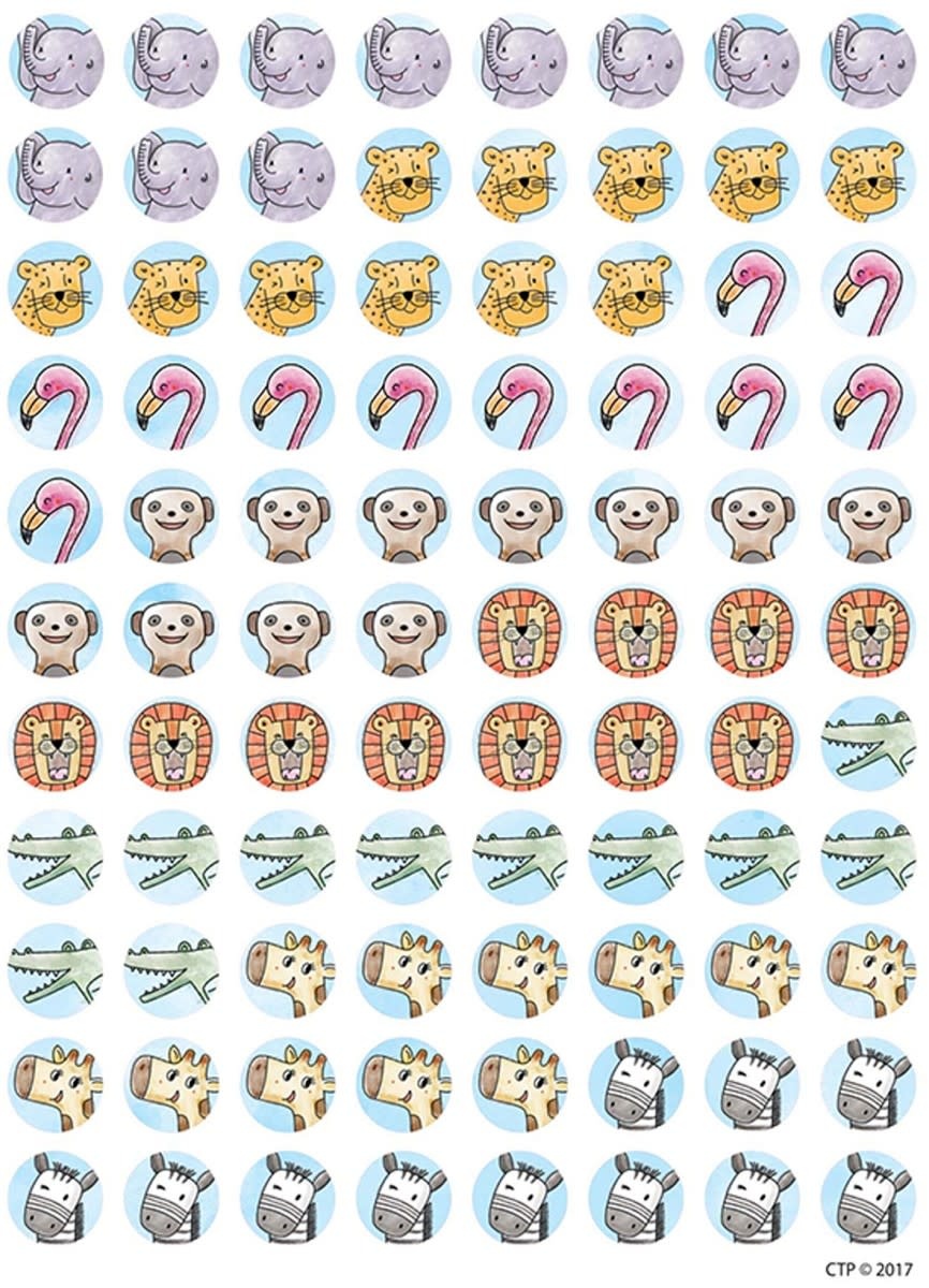 Safari Friends Hot Spots Stickers - Educational Outfitters