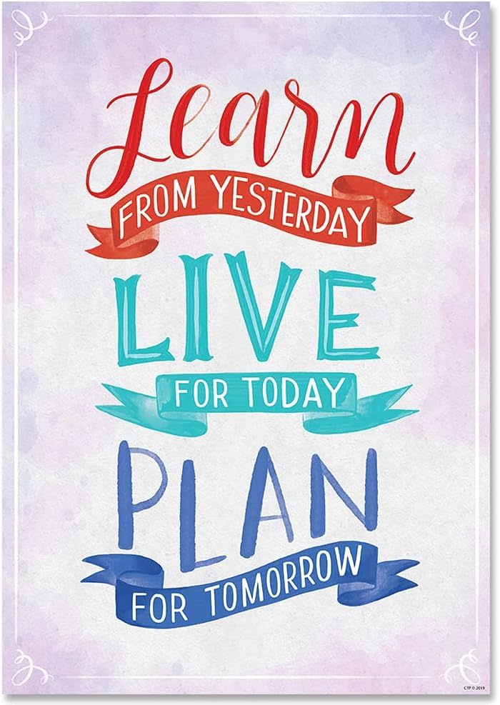 Learn, Live, Plan Inspire U Poster - Educational Outfitters