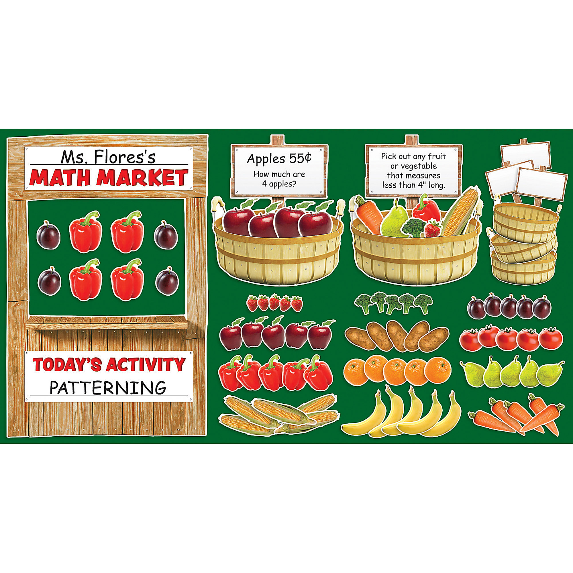 Farmer's Market Math Bulletin Board Set - Educational Outfitters