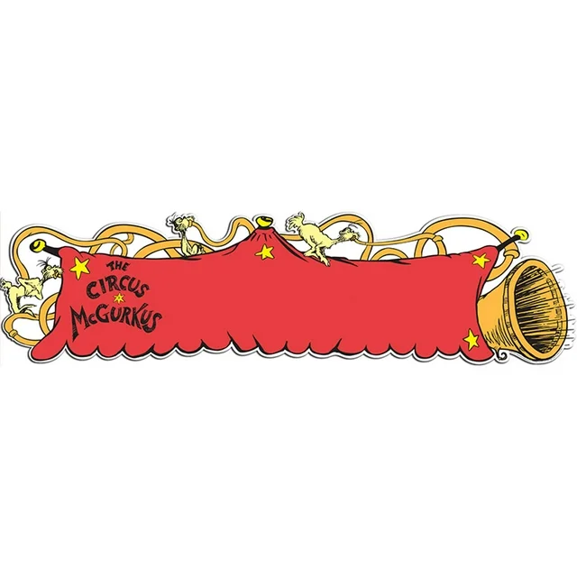 Dr Seuss - If I Ran The Circus Die Cut Banner - Horizontal ...