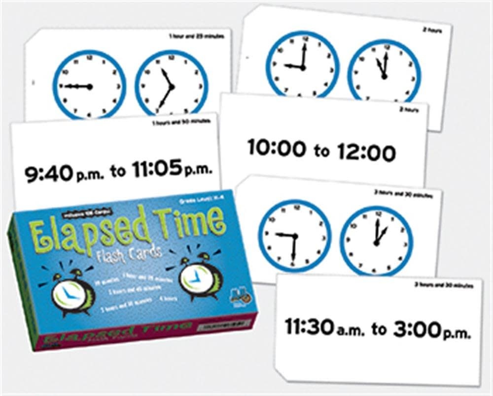 Elapsed Time Flash Cards - Educational Outfitters