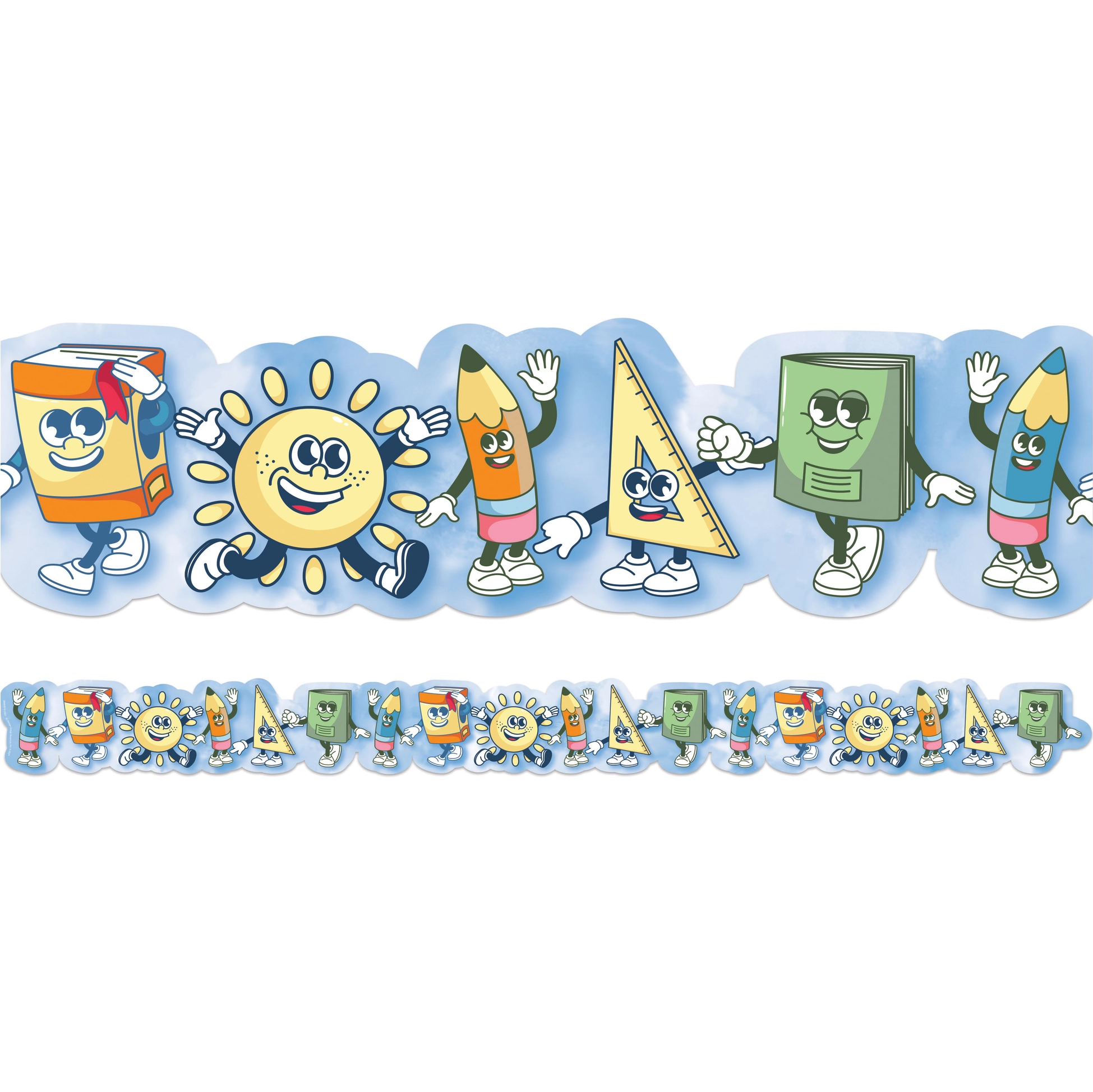 S'Cool Era Characters Deco Trim Extra Wide Die-Cut - Educational Outfitters