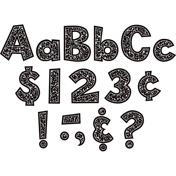 Composition 4" Fun Font Letters Combo Pack - Educational Outfitters