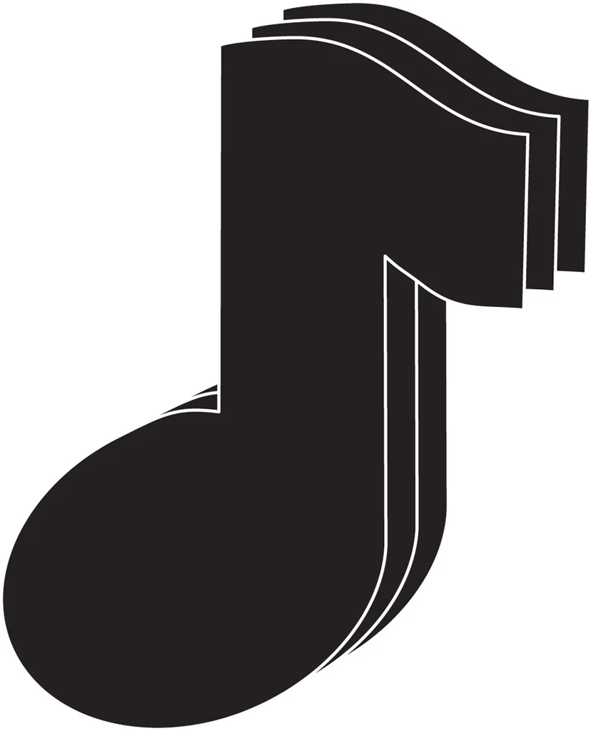 Die-Cut Magnetic - Large Single Color Music Note - Educational Outfitters