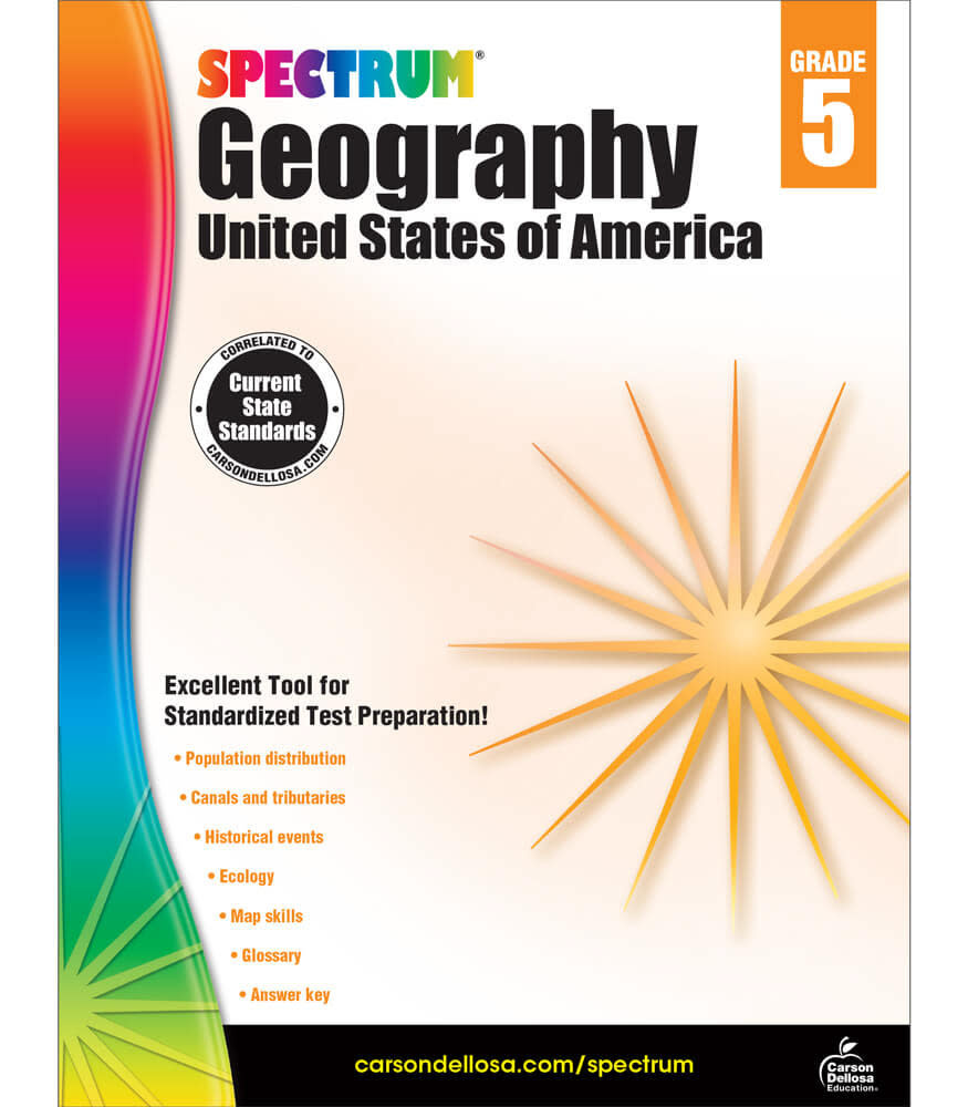 Spectrum Geography Workbook Grade 5 - Educational Outfitters