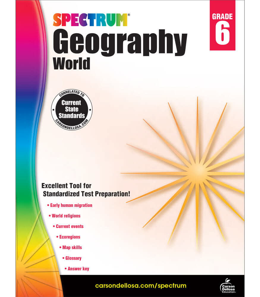 Spectrum Geography Workbook Grade 6 - Educational Outfitters