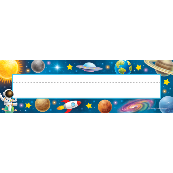 Outer Space Crew Flat Name Plates - Educational Outfitters