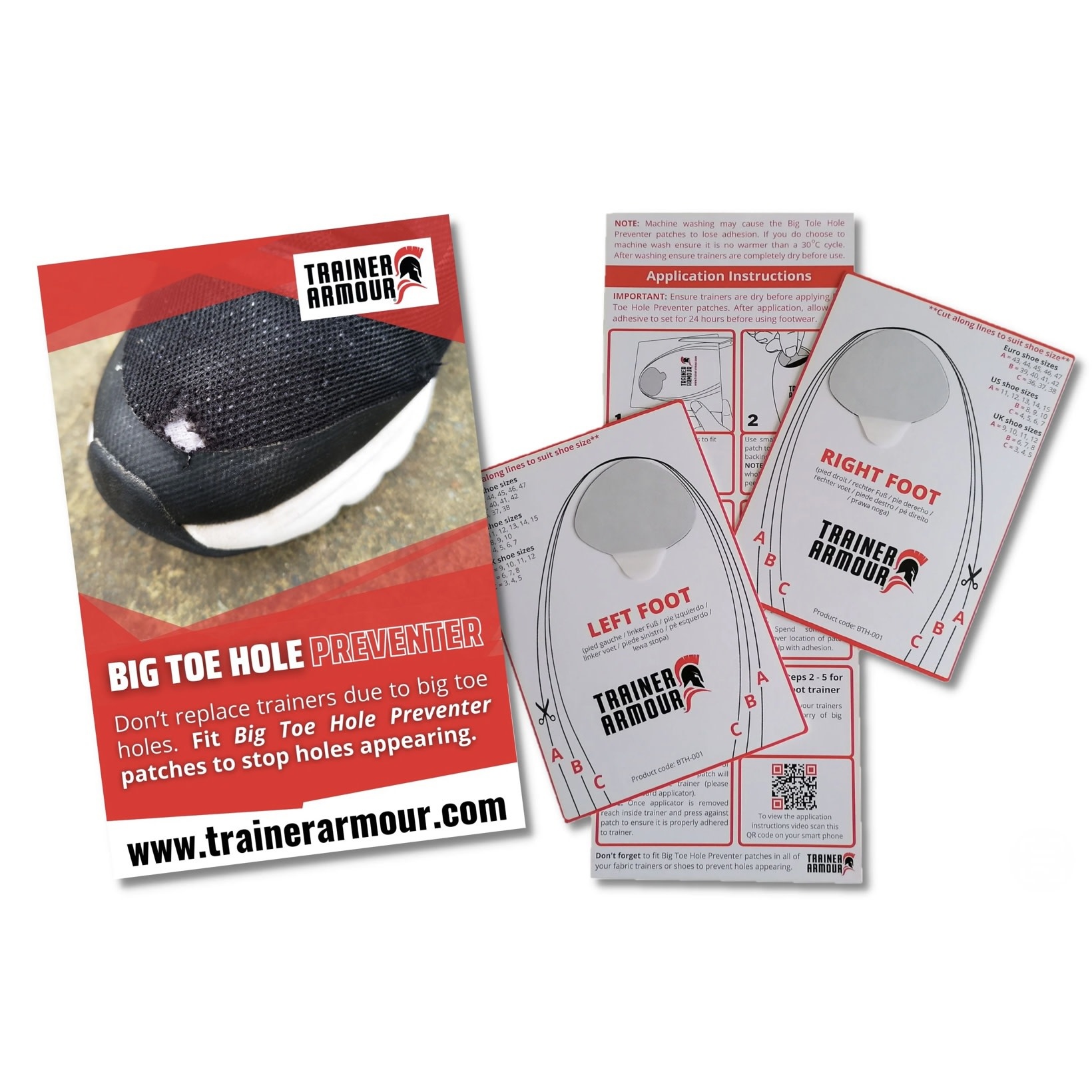 Trainer Armour Big Toe Hole Preventer - Trekkers Outdoor Ltd.