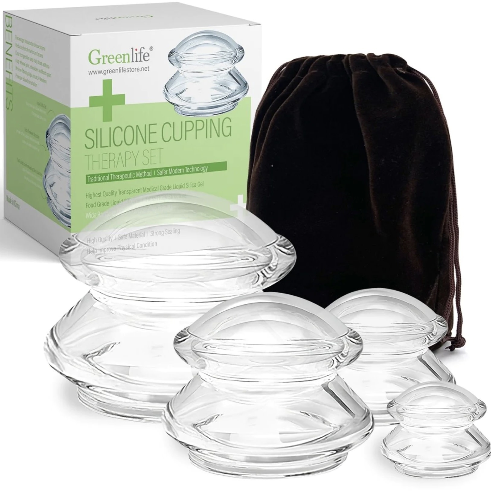 GreenLife Silicone Cupping Set - Trekkers Outdoor Ltd.