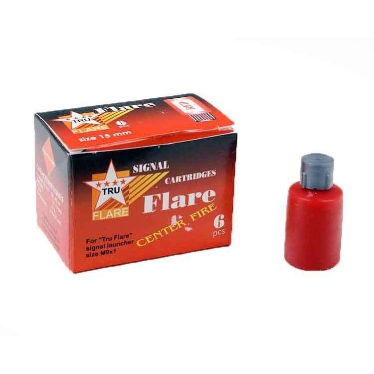 Tru Flare Flare, Red, 6 pack, Center Fire - Trekkers Outdoor Ltd.
