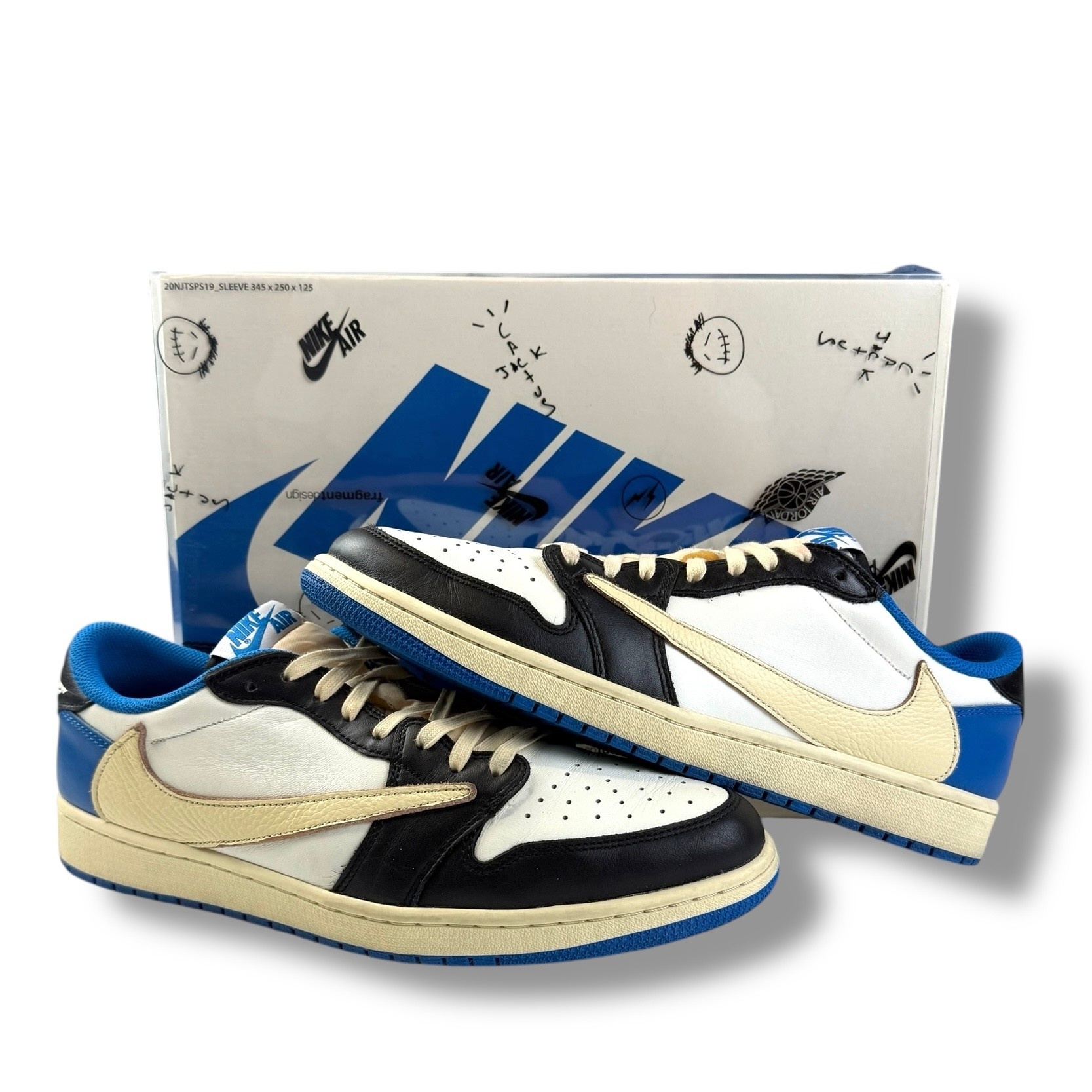 (Pre-Owned) Jordan 1 Low Travis Scott Fragment M/S 13 - Bring It Back LLC