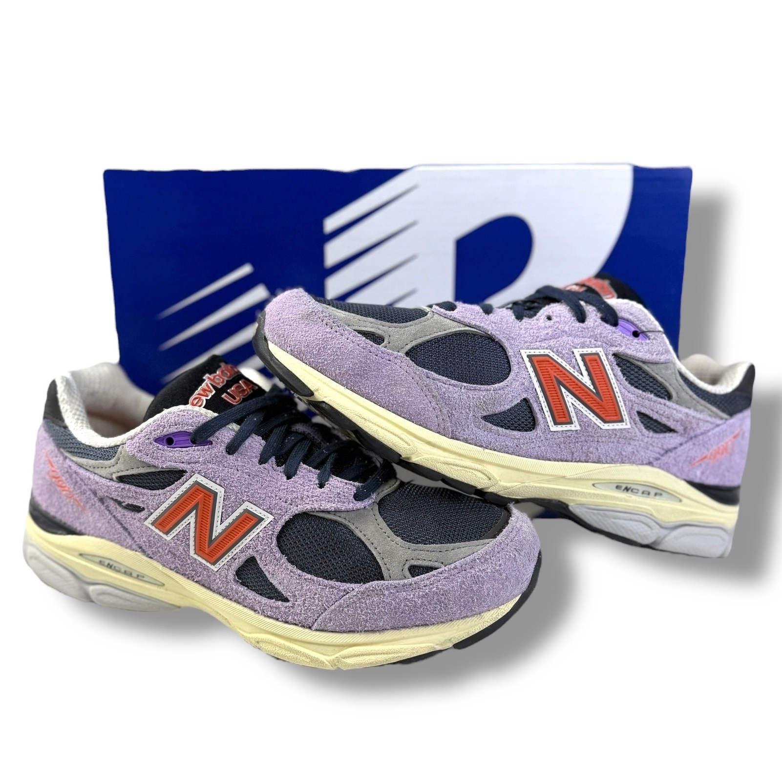 (Pre-Owned) New Balance 990v3 MiUSA Teddy Santis Amethyst Size 8 ...