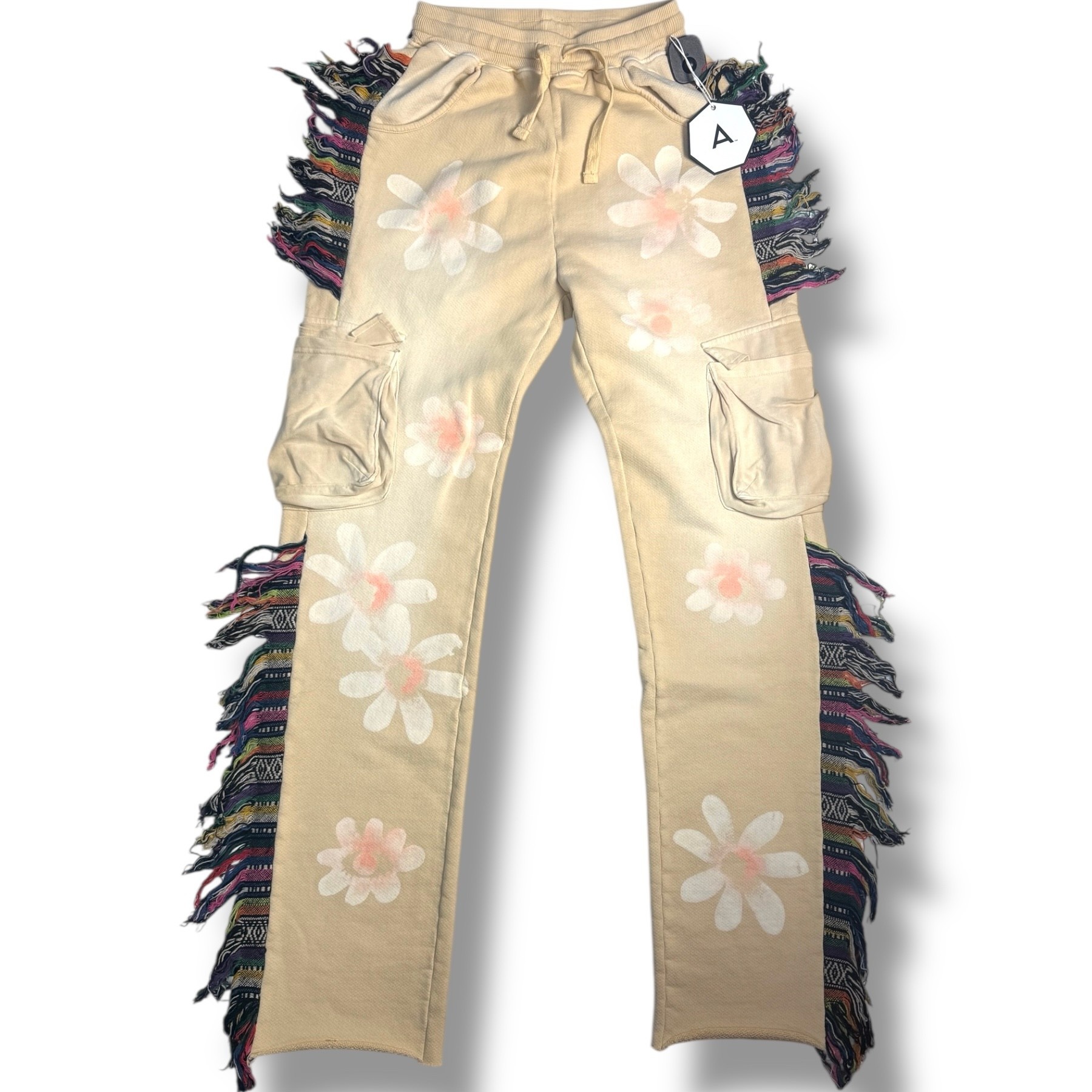 Alchemist Know U Rider Fields Of Rye Cream Cargo Joggers (Retail $550 ...