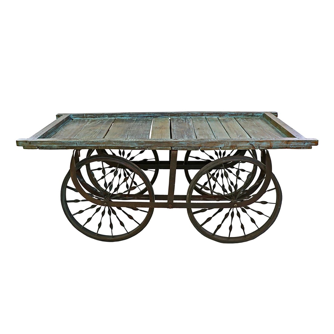 Wooden Trolley Cart | The Plant Shoppe in Fairhope, AL - The Plant Shoppe