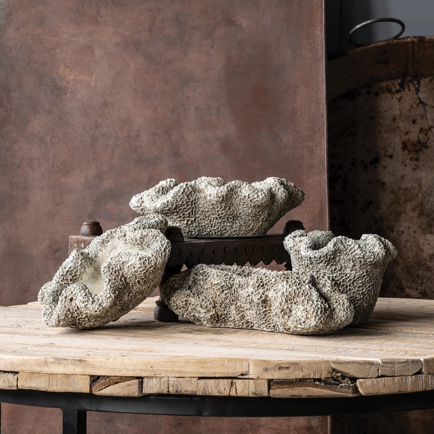 Cast Concrete Lava Stone Planter Long The Plant Shoppe in Fairhope ...