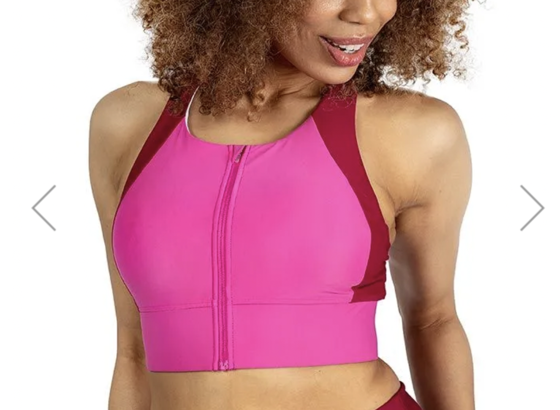 coolibar Medley Zip-Up Swim Bra - The Plant Shoppe