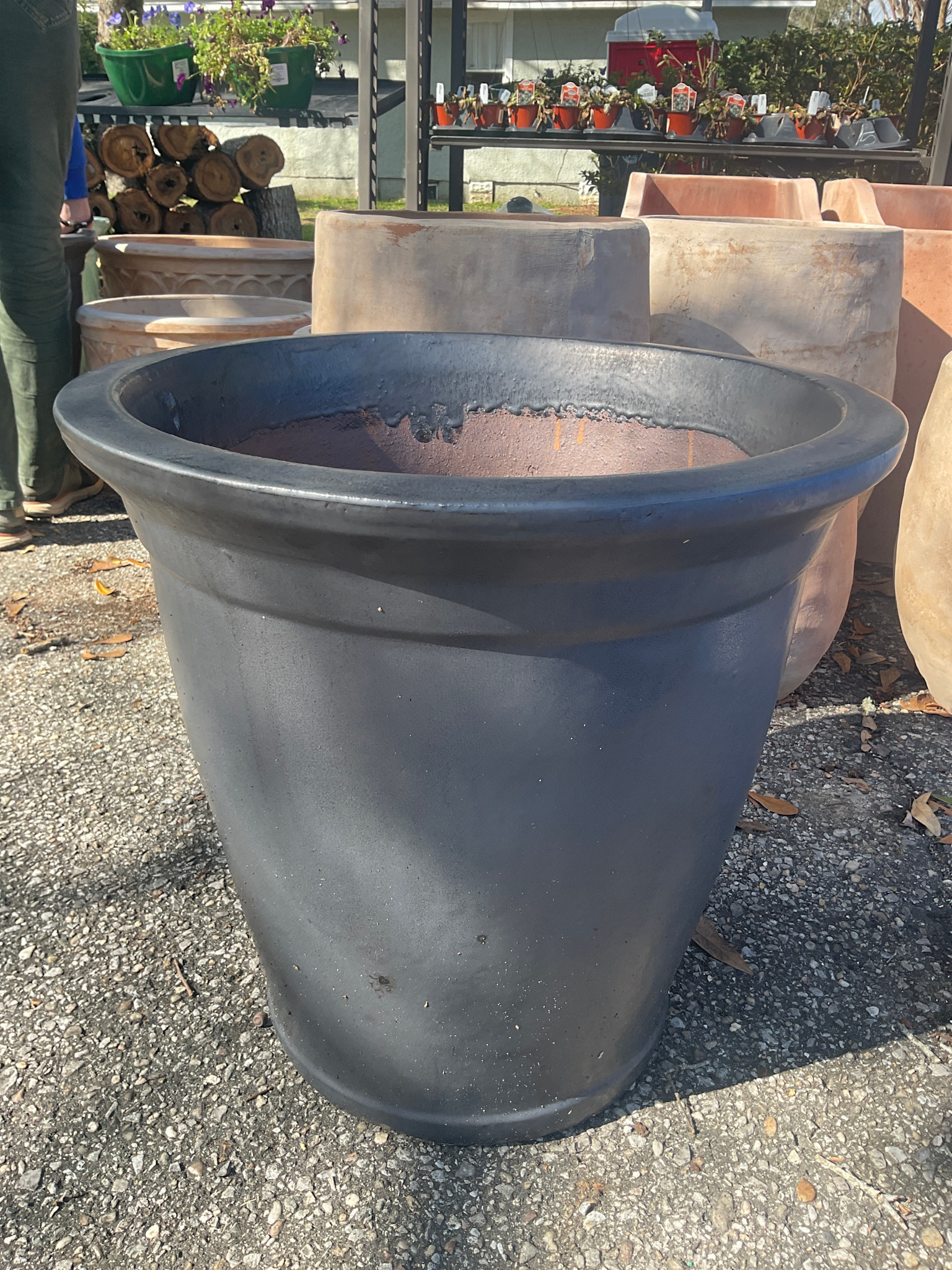 Arabella Planter Graphite large - The Plant Shoppe