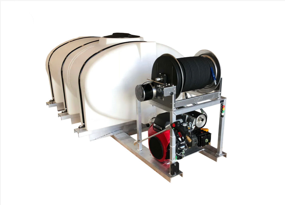 500 Gallon Pressure Washing Skid 8GPM/3500 PSI - (855) C3-SKIDS