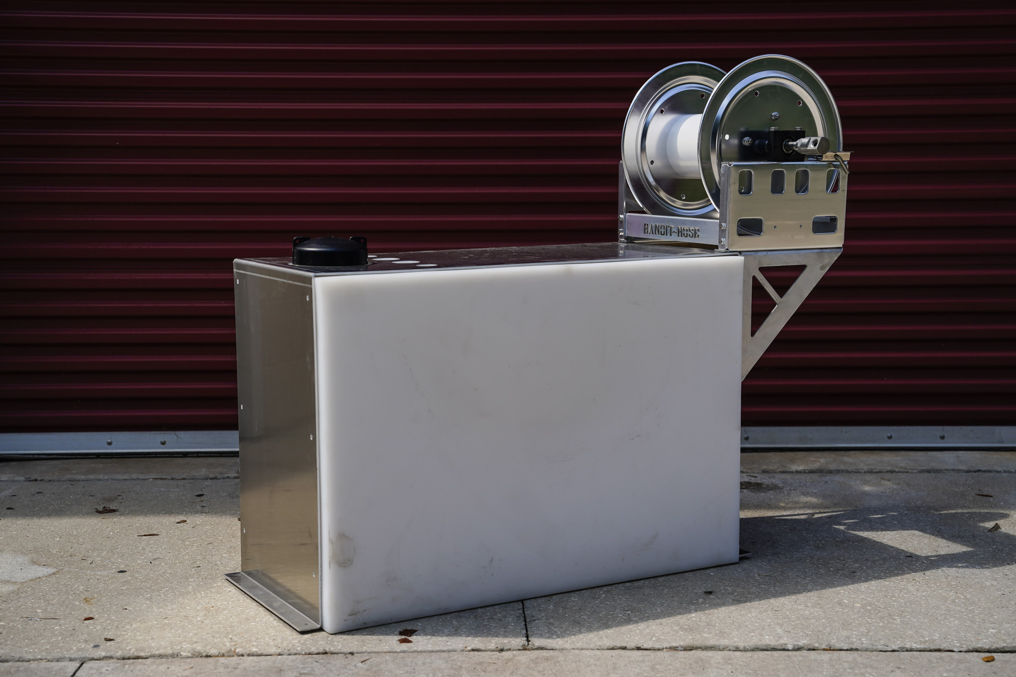 C3 100 Gallon Tank, Strap, Reel & Gusset - (855) C3-SKIDS