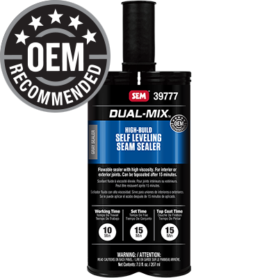 SEM DUAL-MIX HIGH-BUILD SELF LEVELING SEAM SEALER 7 OZ CARTRIDGE ...