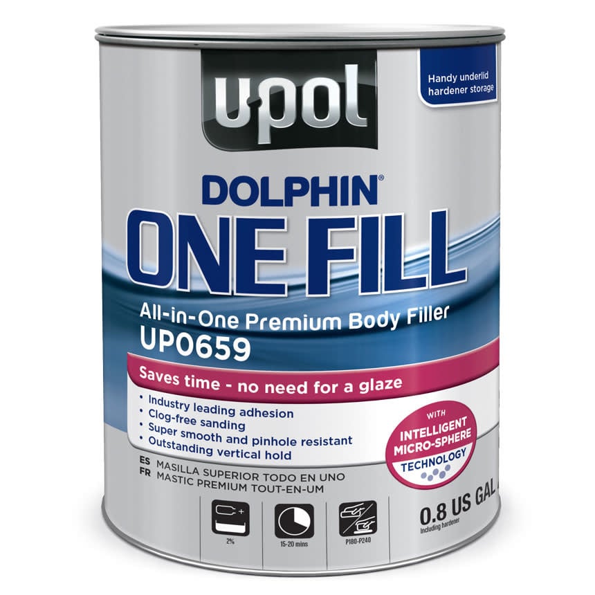 UPOL Dolphin ONE-FILL All-IN-One Premium Body Filler 3L/.8 Gallon ...
