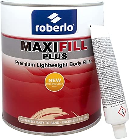 Roberlo Maxifill Plus Lightweight Body Filler - Easy to Sand, Fast Drying - Collision 360 Inc.