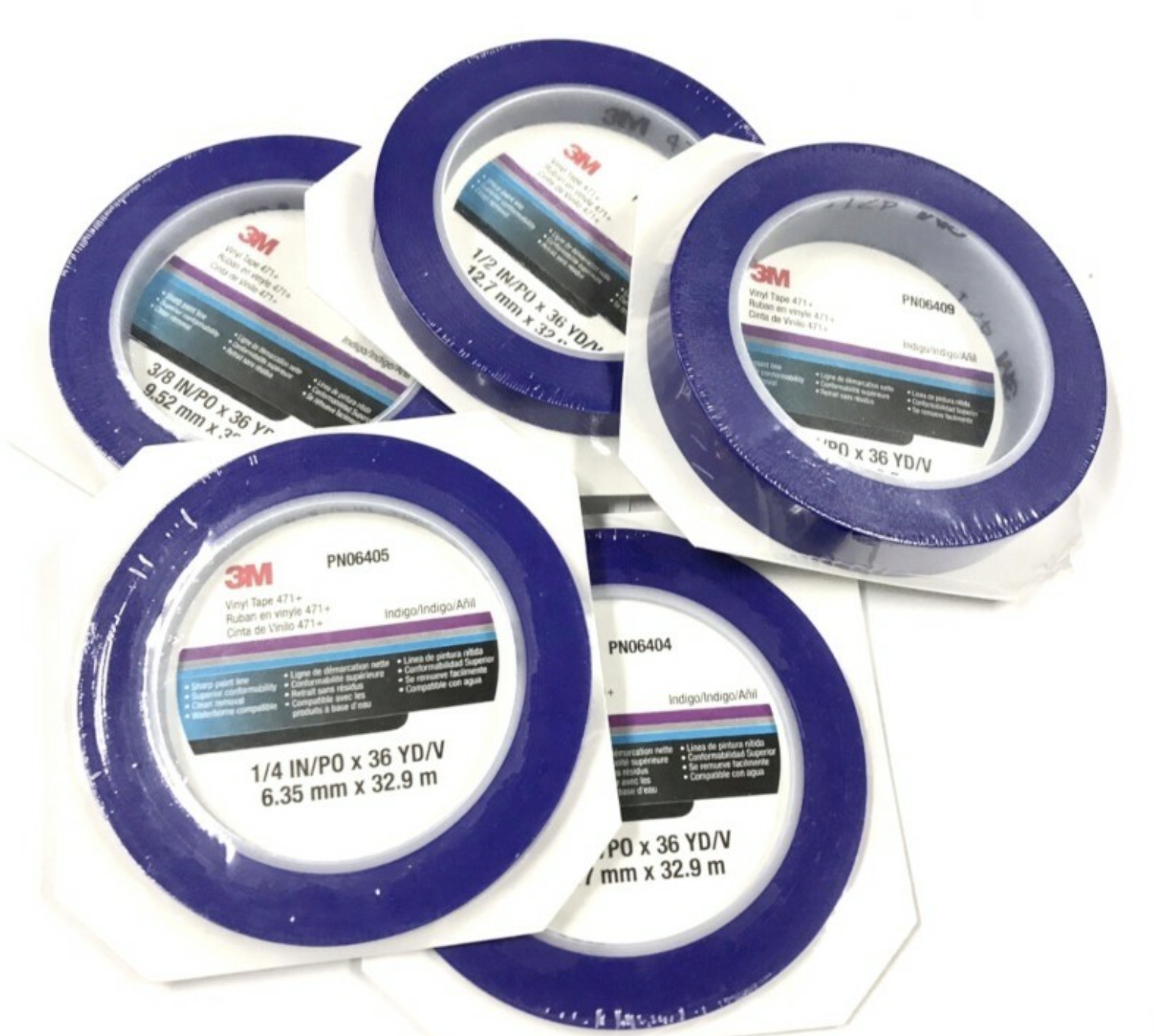 3M 3M Blue Vinyl Tape - Collision 360 Inc.