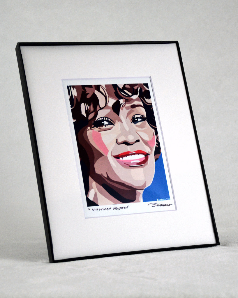 Whitney Houston portrait - Peepa's