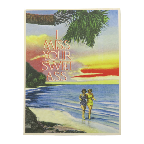 I Miss Your Sweet Ass Card Peepas