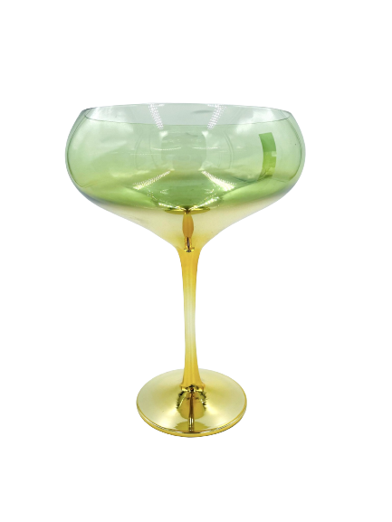 Gilded Coupe glass - Peepa's