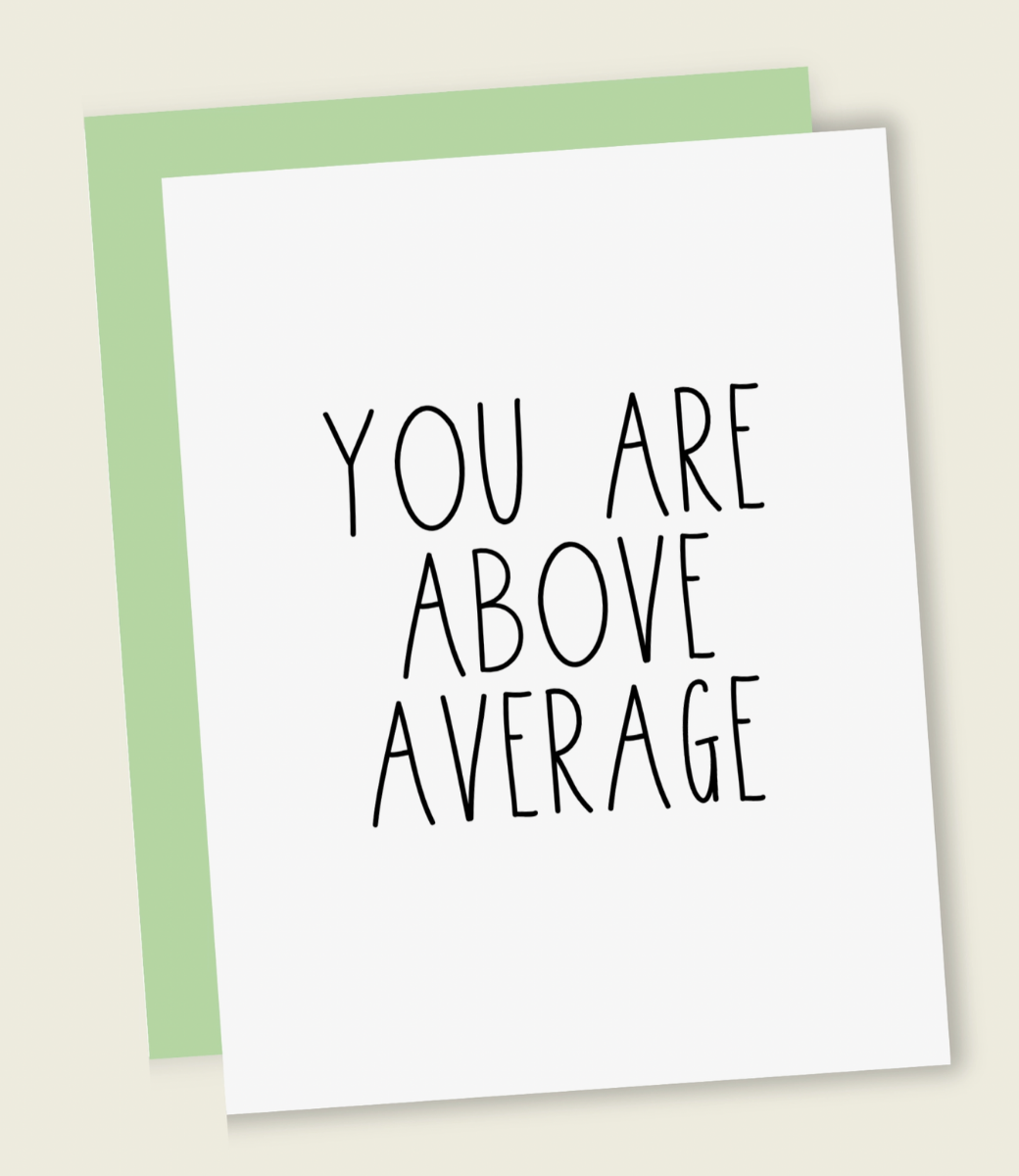 That's So Andrew You Are Above Average Love Card - Peepa's