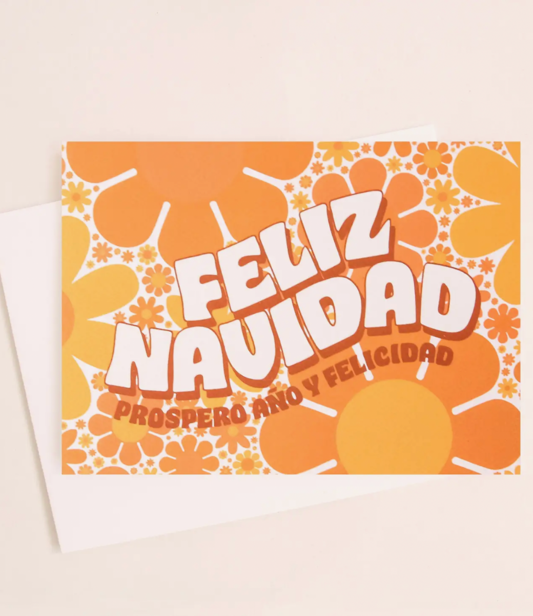 Feliz Navidad Card - Yellow - Peepa's