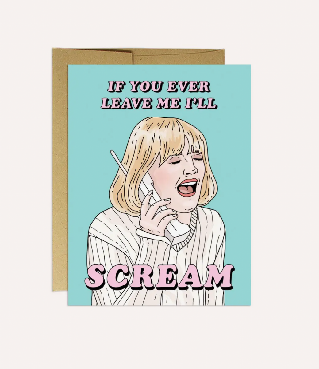 Drew Barrymore Scream Card - Peepa's