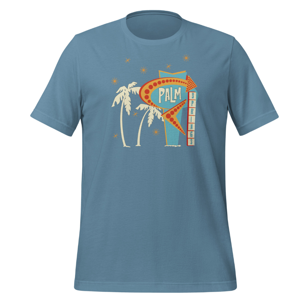 Palm Springs Googie Sign Unisexy Graphic Tee - Peepa's