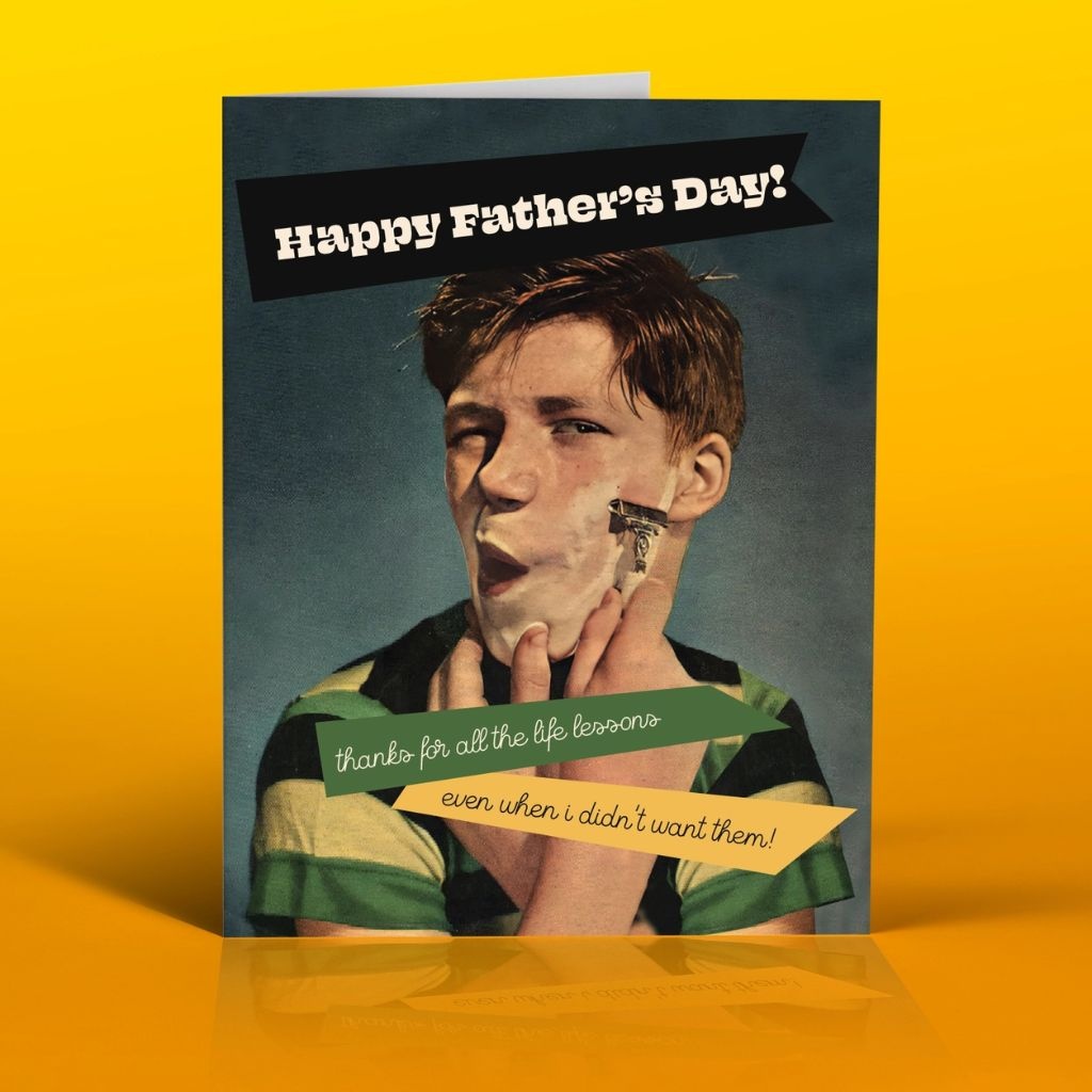 DD22 Dad Lessons Father's Day Card - Peepa's