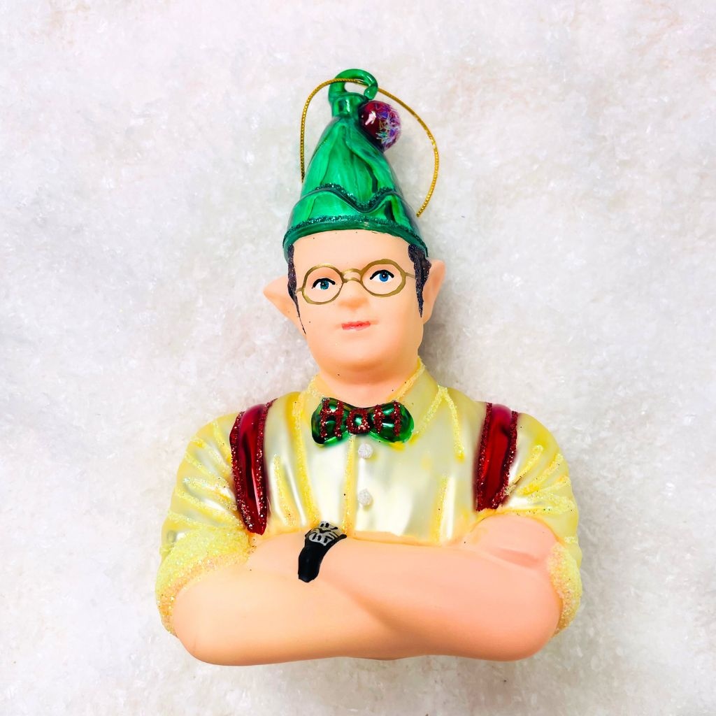 Dwight The Christmas Elf Ornament - Peepa's
