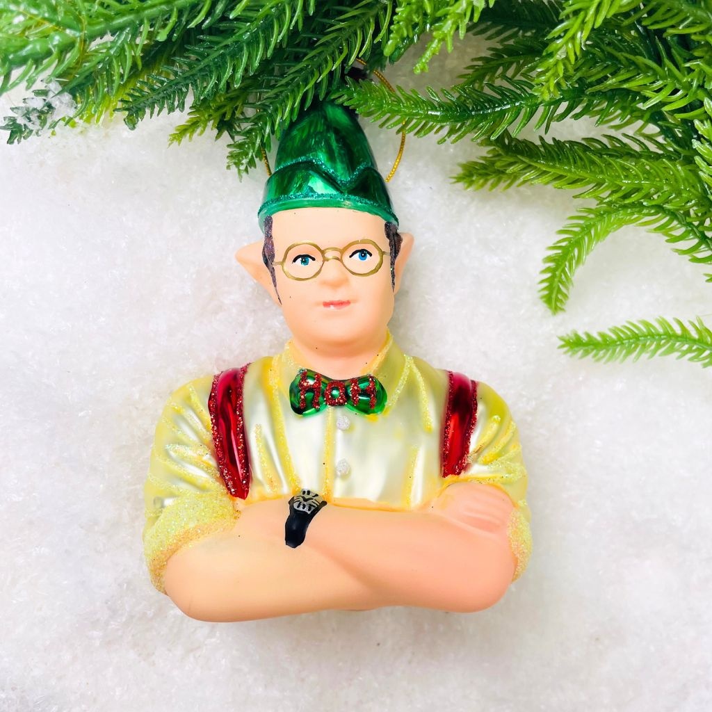 Dwight The Christmas Elf Ornament - Peepa's