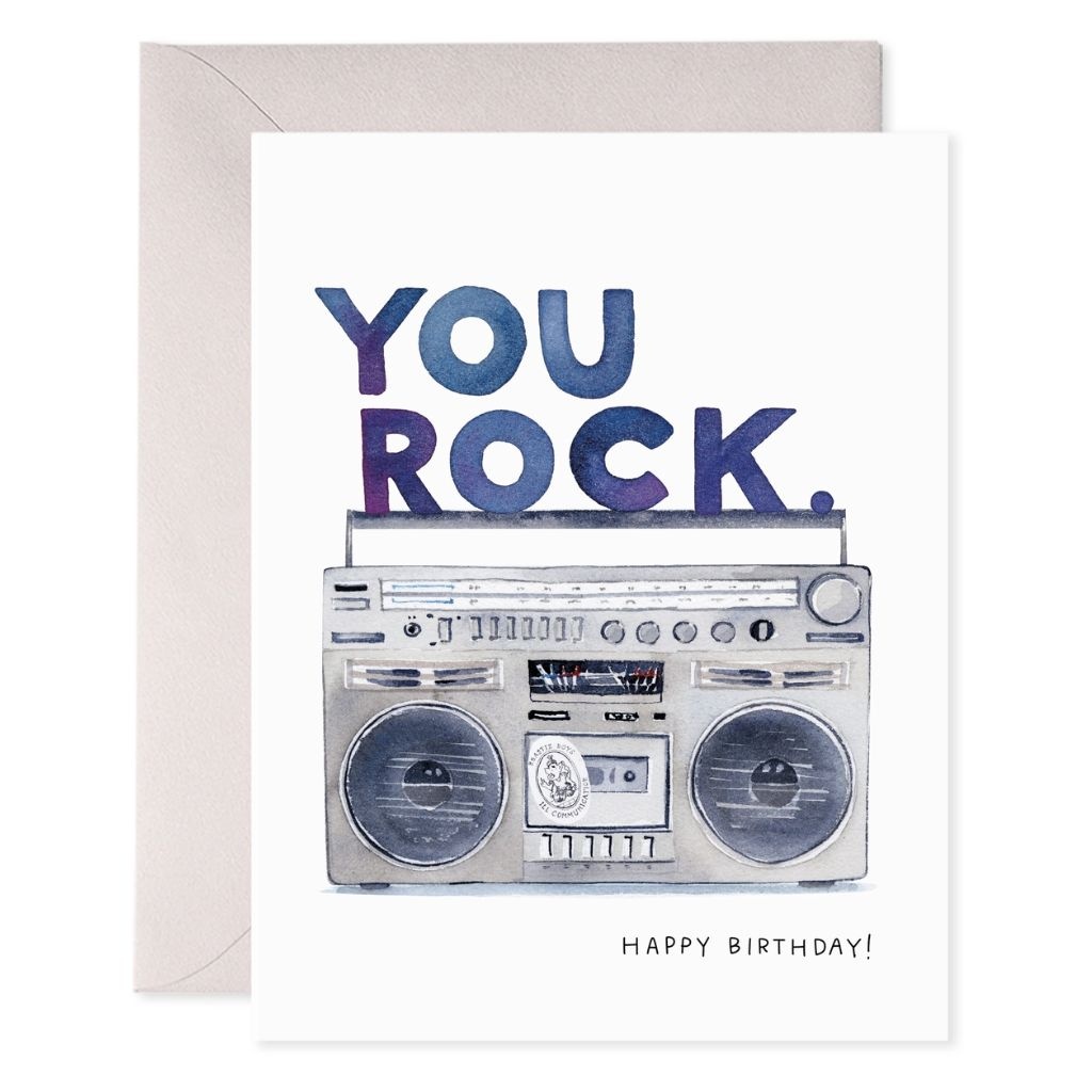 Boom Box Birthday Card - Peepa's