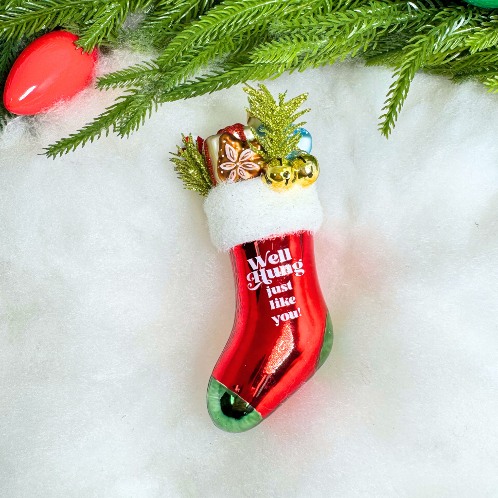 Well Hung Christmas Ornament - Peepa's