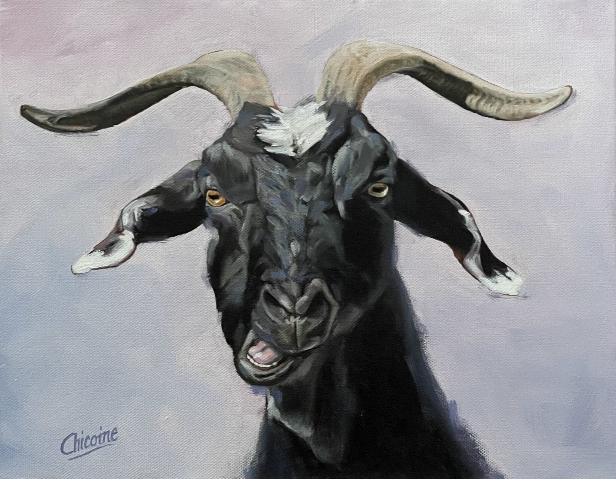 Beverley Chicoine The Ruminator - Calgary Stampede Art Show