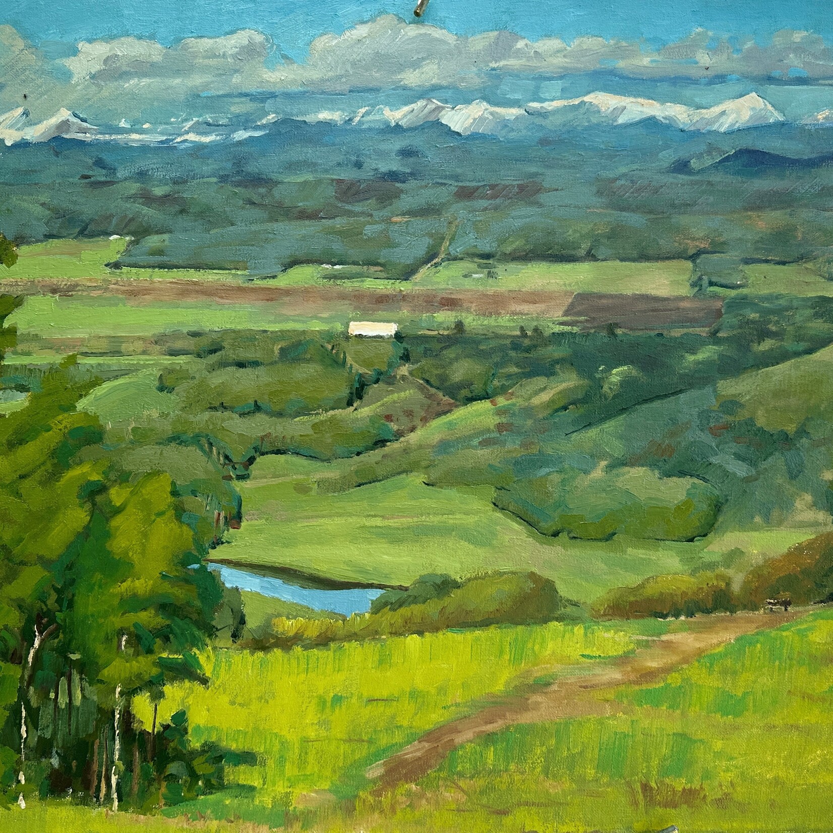 Stephen Purdy A Leighton Spring View - Calgary Stampede Art Show