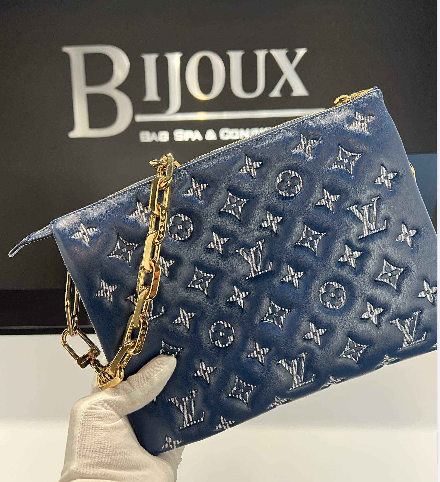 Louis Vuitton Coussin PM- Denim Bleu - Bijoux Bag Spa & Consignment