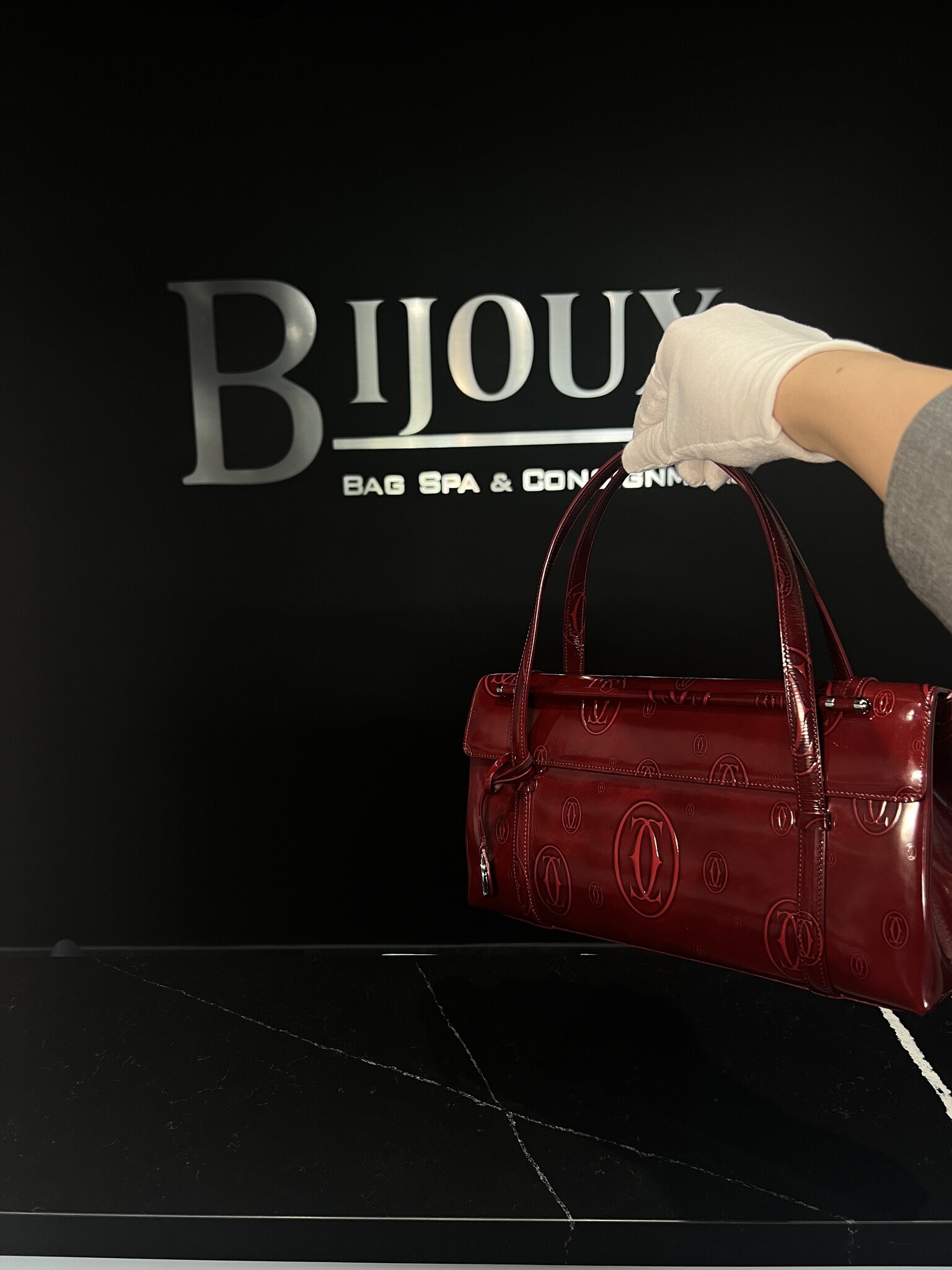 Cartier Happy Birthday Shoulder Patent - Bijoux Bag Spa & Consignment