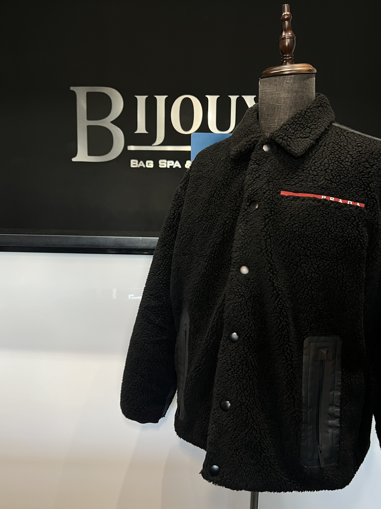 Prada Cotton Fleece Jacket - Bijoux Bag Spa & Consignment