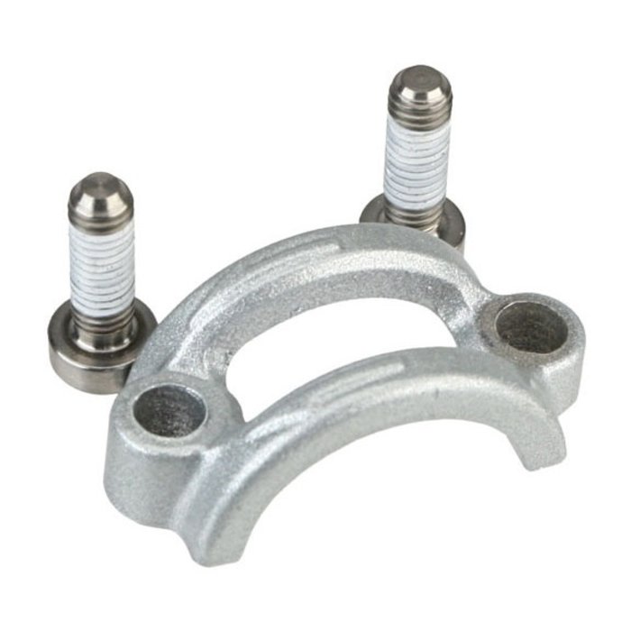 Bar Clamp+Ti Bolt Kit, Juicy-Carbon (MM) Sil NLA - CFB Bike Shop