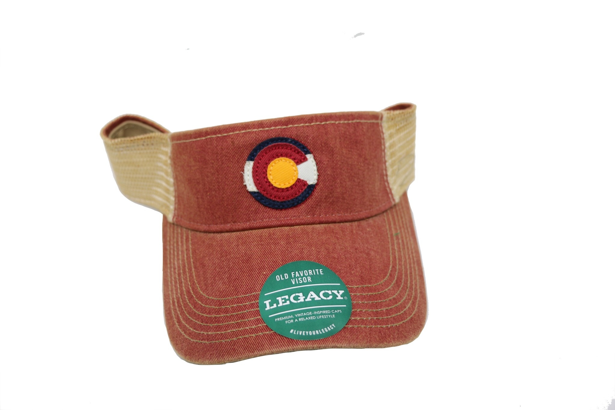 Cardinal Colorado Flag Legacy Old Favorite Visor - Colorado Retail ...